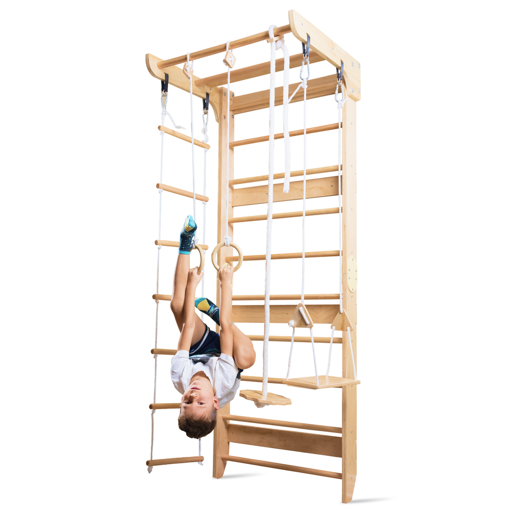 Swedish Ladder Wall Set Sport 2 - Stall Bar, Indoor Jungle Gym, Wedanta ...